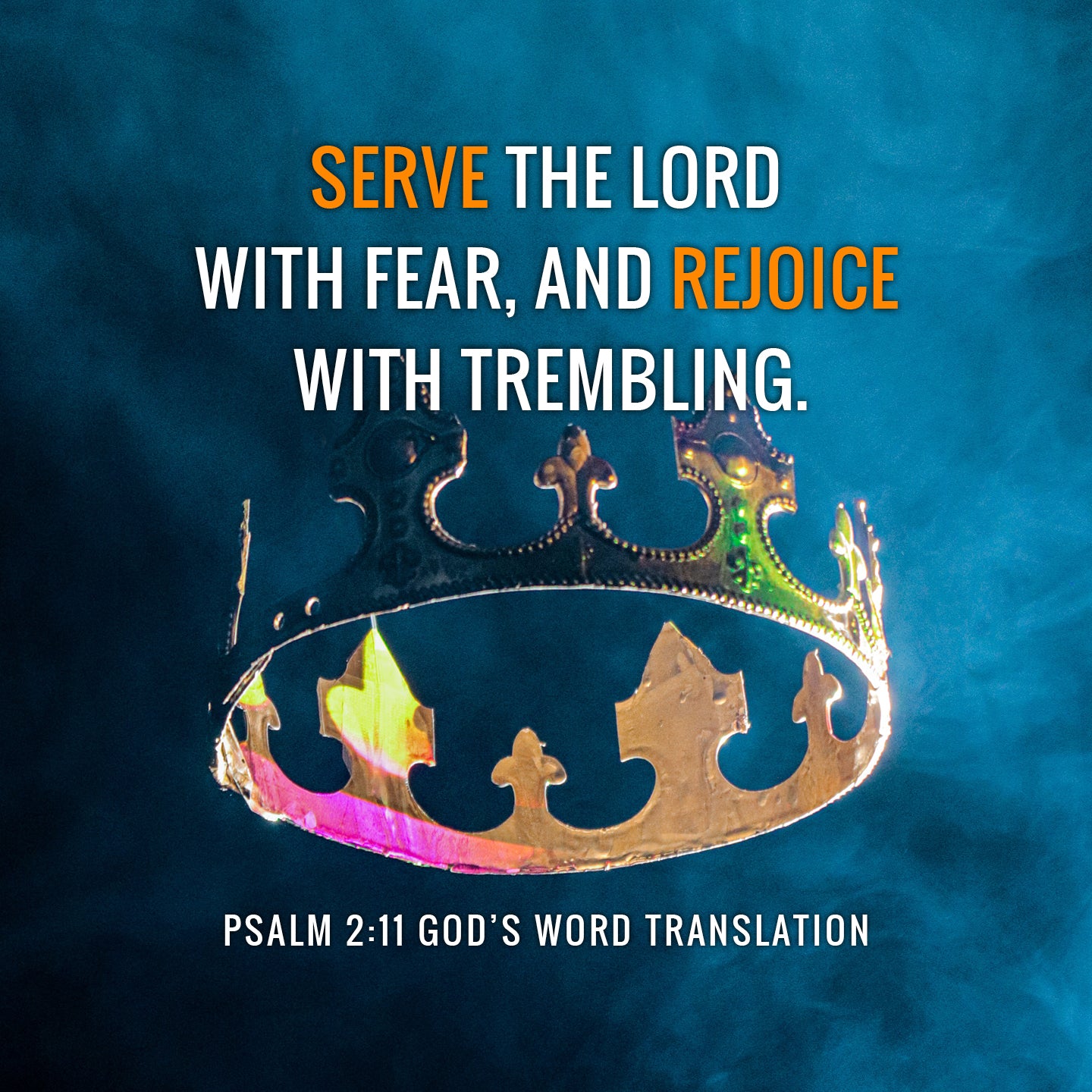 Compare Psalm 2:10-12 Serve the LORD with fear; rejoice with trembling ...