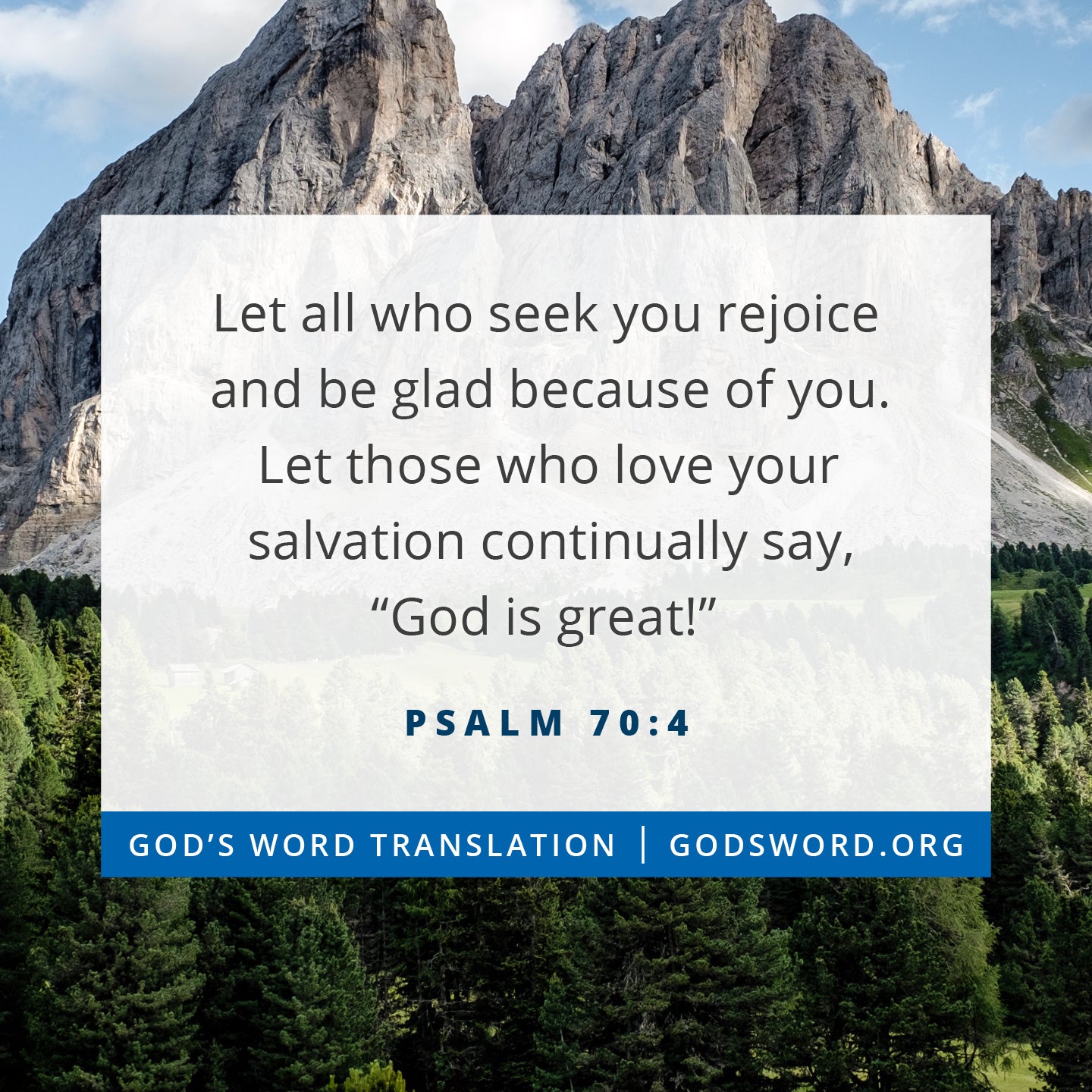 Compare Psalm 70:1-4 Let all who seek you rejoice and be glad – God’s ...